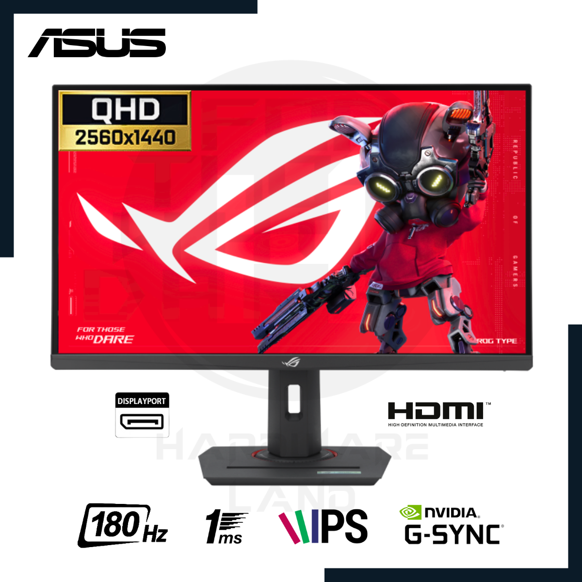 MONITOR GAMING ASUS ROG STRIX XG27ACS 27" 2560x1440 WQHD FAST IPS 180HZ ...