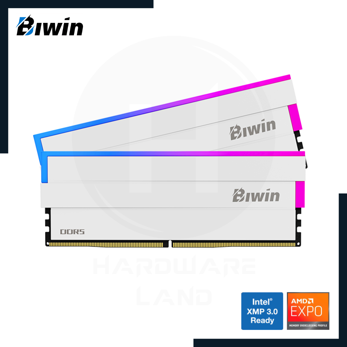 MEMORIA RAM BIWIN DW100 WHITE RGB 32GB (2x16GB) DDR5 6000MHZ CL34 ...